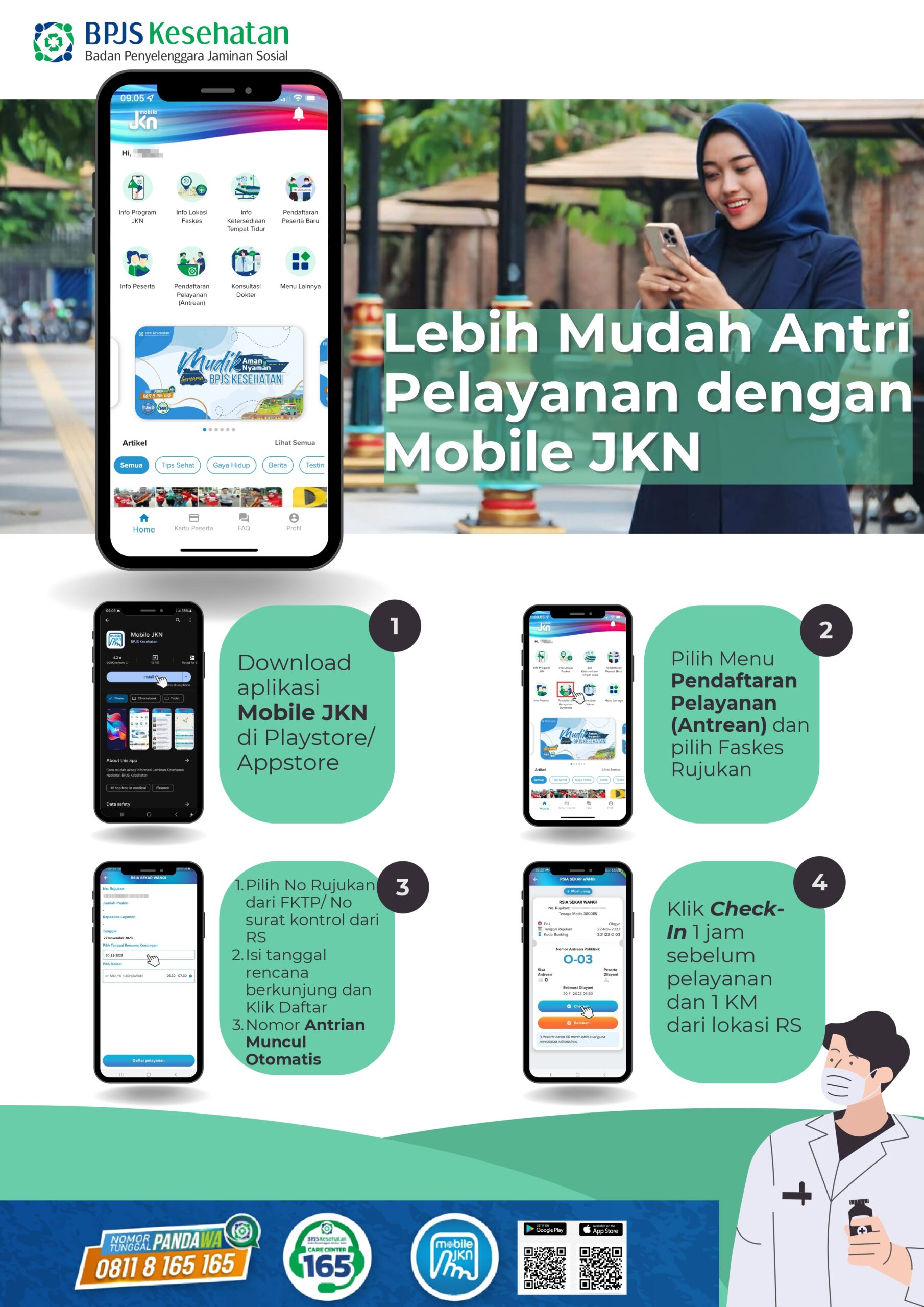 PENDAFTARAN ONLINE PASIEN BPJS MELALUI MOBILE JKN – Rumah Sakit Umum Daerah Geneng
